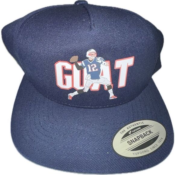NFL | Accessories | New England Patriotstom Brady Goat Logo Snapback ...